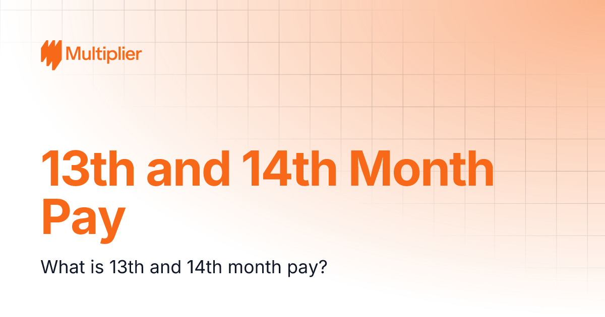13th and 14th Month Pay | Multiplier