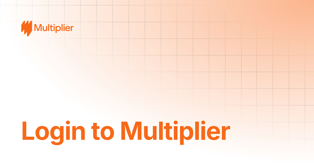 Login to Multiplier | Employee and Member Hub | Multiplier